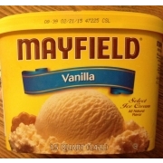 Mayfield Ice Cream, Select, Vanilla: Calories, Nutrition Analysis ...
