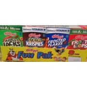 Kellogg's Fun Pak Cereal, Assorted: Calories, Nutrition Analysis & More ...