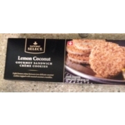 Safeway Select Gourmet Sandwich Creme Cookies, Lemon Coconut: Calories ...
