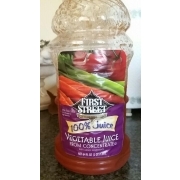 First Street Juice 100% From Concentrate, Vegetable: Calories ...