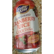 Ruby Kist Concentrated Cranberry Juice Cocktail: Calories, Nutrition ...