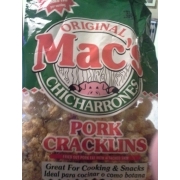 Mac's Original Chicharrones, Pork Cracklins: Calories, Nutrition ...