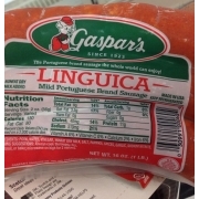 Gaspar's Linguica, Mild Portuguese Brand Sausage: Calories, Nutrition ...