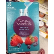 Simply Balanced Drink Mix, Mixed Berry: Calories, Nutrition Analysis ...