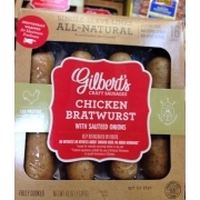 Gilbert's Chicken Bratwurst With Sauteed Onions: Calories, Nutrition ...