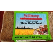 Feldkamp Bread, Three Grain: Calories, Nutrition Analysis & More ...