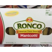 Ronco Manicotti: Calories, Nutrition Analysis & More | Fooducate