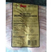 Rose All Natural Uncured Canadian Bacon: Calories, Nutrition Analysis ...