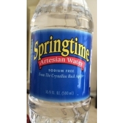 Springtime Artesian Water: Calories, Nutrition Analysis & More | Fooducate