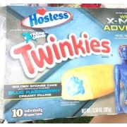 Hostess Extreme Creme, Twinkies, Golden Sponge Cake, Blue Raspberry ...