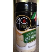 4C Grated Cheese, 100% Natural Parmesan: Calories, Nutrition Analysis ...
