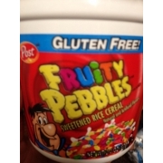 Fruity Pebbles Sweetened Rice Cereal, Gluten Free: Calories, Nutrition ...