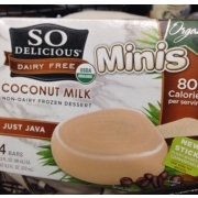 So Delicious Dairy Free Coconut Milk,Just Java Minis: Calories ...
