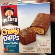 Quaker Chewy Dipps Peanut Butter, Bar: Calories, Nutrition Analysis ...