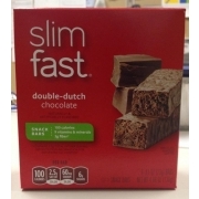 Slim Fast Snack Bars, Double-Dutch Chocolate: Calories, Nutrition ...
