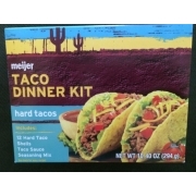 Meijer Dinner Kit, Taco: Calories, Nutrition Analysis & More | Fooducate