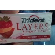 Trident Layers With Real Fruit Flavor, Wild Strawberry Plus Tangy ...