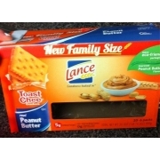 Lance Toast Chee Crackers, Real Peanut Butter: Calories, Nutrition ...