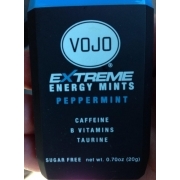 Vojo Extreme Energy Mints, Peppermint: Calories, Nutrition Analysis ...