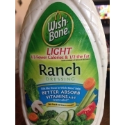 Wishbone Ranch Dressing, Light: Calories, Nutrition Analysis & More ...