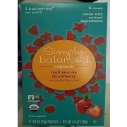 Simply Balanced Organic Fruit Snacks Strawberry Flavored: Calories ...