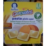 Gerber Graduates Pasta Pick-Ups, Sweet Potato & Cheese Ravioli In ...