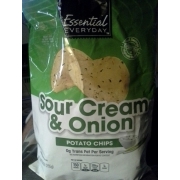 Essential Everyday Sour Cream & Onion, Potato Chips: Calories ...