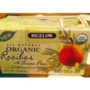 Bigelow All Natural Organic Rooibos With Asian Pear, Red Tea: Calories ...