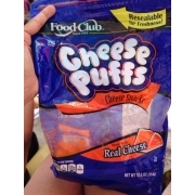 Food Club Cheese Puffs, Cheese Snacks: Calories, Nutrition Analysis ...