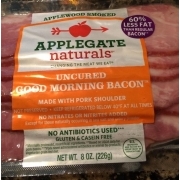 Applegate Naturals Uncured Good Morning Bacon: Calories, Nutrition ...
