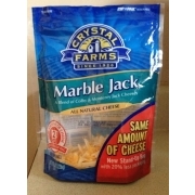 Crystal Farms Marble Jack, A Blend Of Colby & Monterey Jack Cheese ...