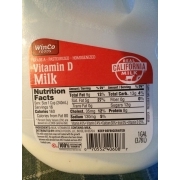 Winco Foods Vitamin D Milk: Calories, Nutrition Analysis & More | Fooducate