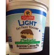ShopRite Yogurt, Fat Free, Boston Cream Pie: Calories, Nutrition ...