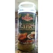 Uncle Dan's Salad Dressing & Seasoning, Classic Ranch: Calories ...