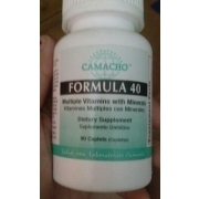 Camacho Formula 40, Dietary Supplement: Calories, Nutrition Analysis ...