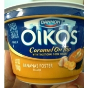 Dannon Oikos Greek Yogurt, Caramel On The Top, Bananas Foster: Calories ...
