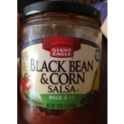 Giant Eagle Salsa, Black Bean And Corn, Mild: Calories, Nutrition ...