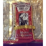 Vermont Bread Company All Natural Mapple Cinnamon, Wheat Breakfast ...