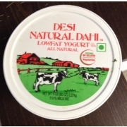 Desi Natural Dahi Lowfat Yogurt, All Natural: Calories, Nutrition ...