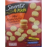 Savoritz 4 Kids Mini Peanut Butter Sandwich Crackers: Calories ...