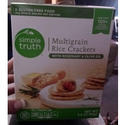 Simple Truth Multigrain Rice Crackers With Rosemary & Olive Oil ...