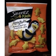 Savoritz 4 Kids Penguin Baked Cheddar Snack Crackers: Calories ...