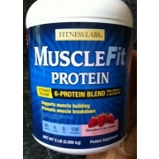 Fitness Labs Muscle Fit Protein, Supports Muscle Building, Strawberry ...