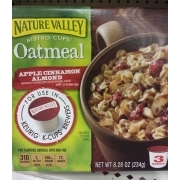 Nature Valley Bistro Cups Oatmeal, Apple Cinnamon Almond: Calories ...