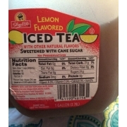 ShopRite Iced Tea, Lemon Flavored: Calories, Nutrition Analysis & More ...