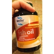 Welby Health Fish Oil, Dietary Supplement: Calories, Nutrition Analysis ...