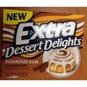 Wrigley's Extra Dessert Delights, Sugarfree Gum, Cinnamon Roll ...