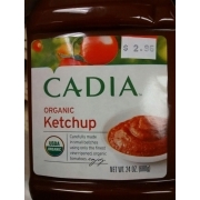 Cadia Organic Ketchup: Calories, Nutrition Analysis & More | Fooducate