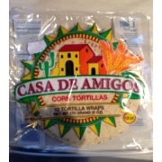 Casa De Amigos Corn Tortillas: Calories, Nutrition Analysis & More ...