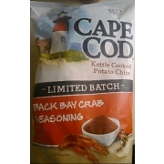 Cape Cod Potato Chips, Kettle Cooked, Back Bay Crab Seasoning: Calories ...